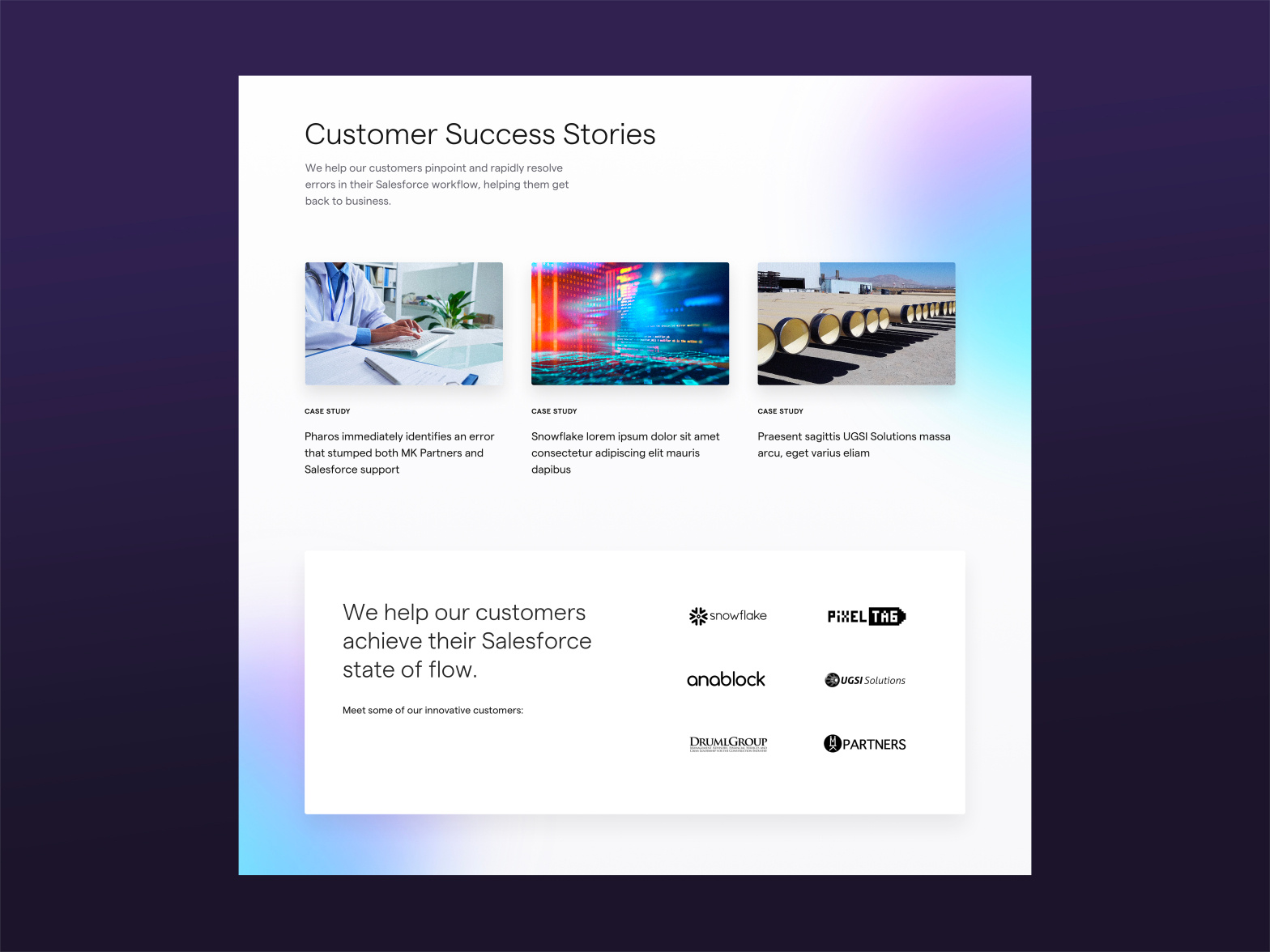 Customers Page Concept by Ronik on Dribbble