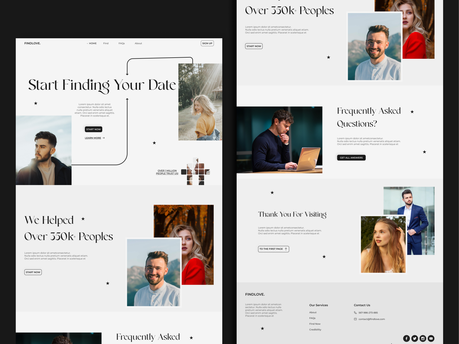 Find Your Partner - Dating Website by Muhammad Abdul Rauf on Dribbble