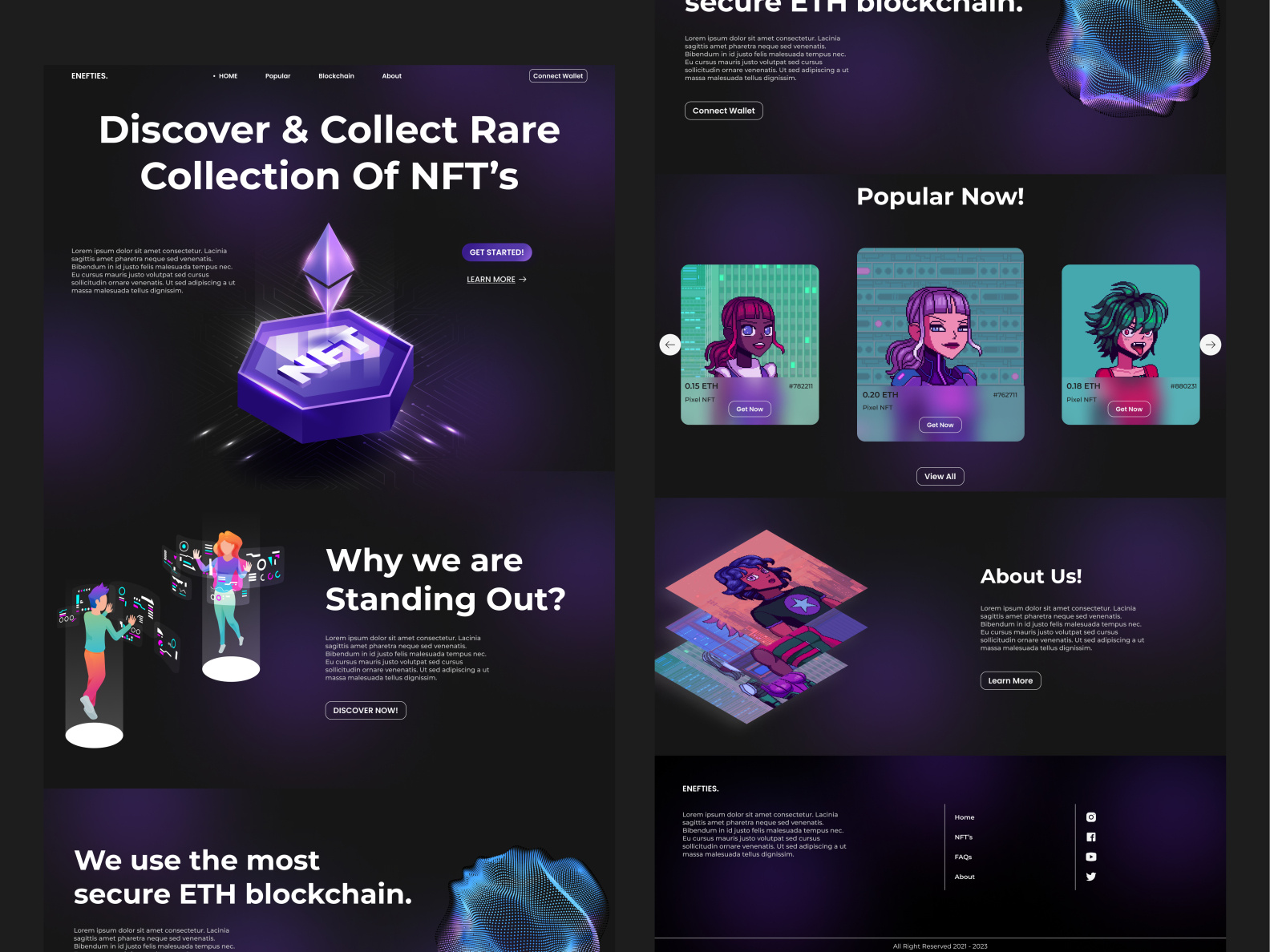 NFT Website Design - NFT Marketplace by Muhammad Abdul Rauf on Dribbble