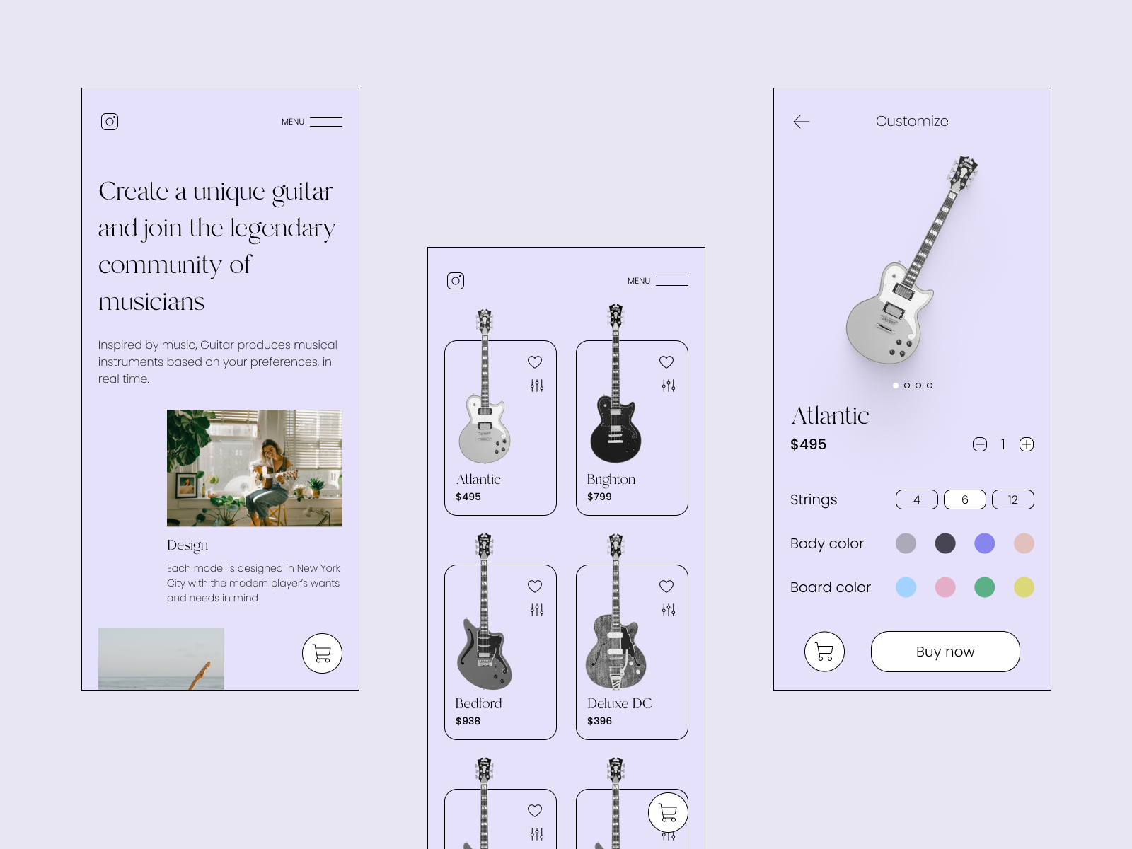 Customise Product - Daily UI 033 by Esenia Mochalova on Dribbble