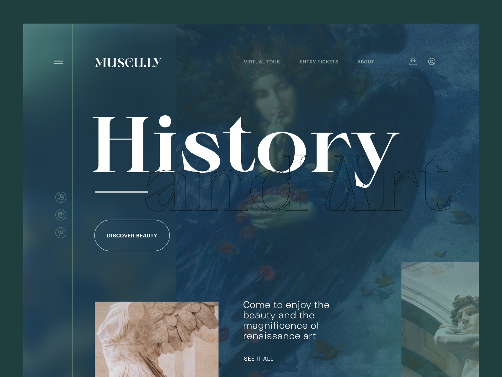 Art Museum Website & Landing Page Design UI Concept Inspiration by ...