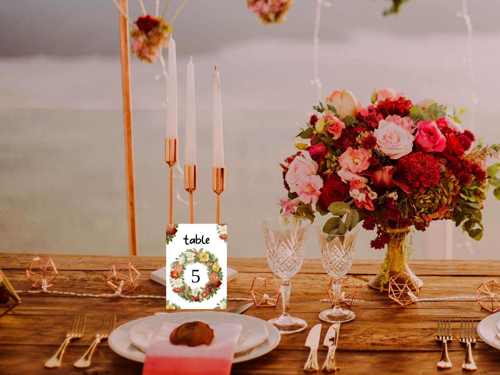 Table Number Template For Your Special Event by Hivapro on Dribbble