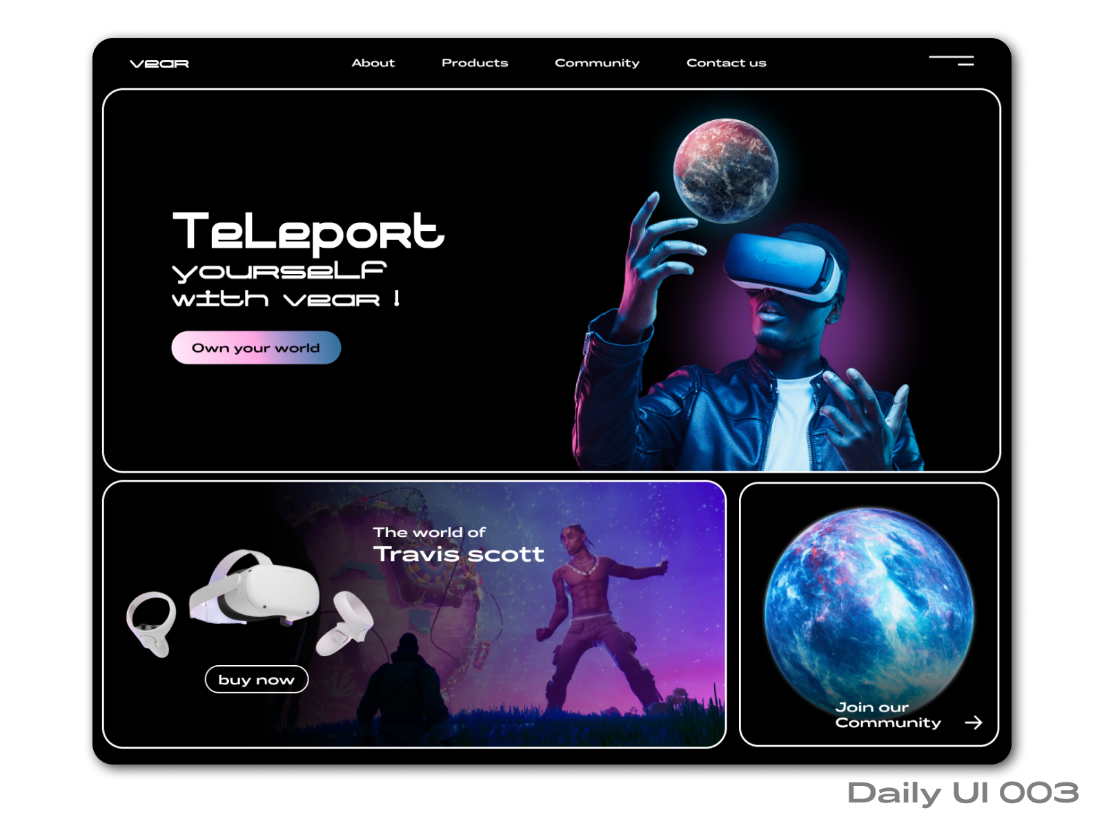 Landing Page by Pavin Raviselvam on Dribbble