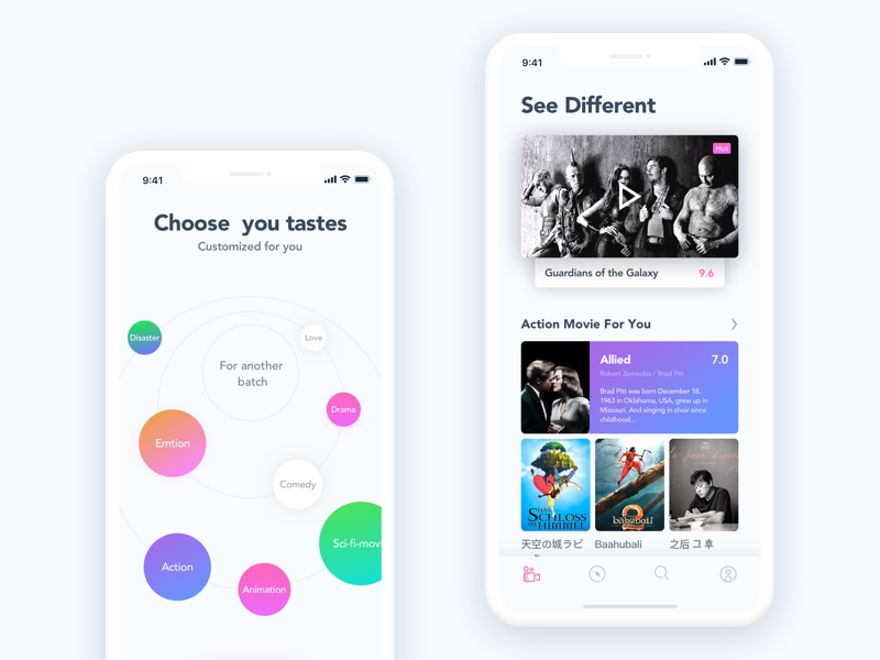 MovieApp by liutao on Dribbble