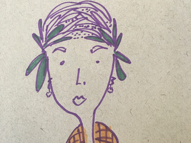 Leaf haired girl by elif m. hawkins on Dribbble