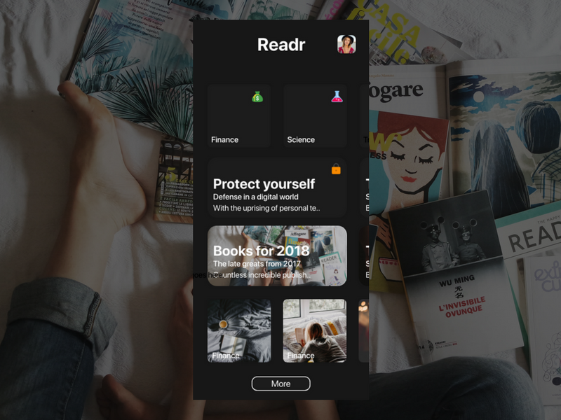Readr Mobile App by Shelby Company on Dribbble