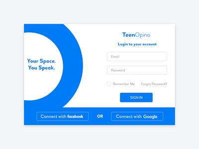 Login Box by Prabhav Mishra on Dribbble