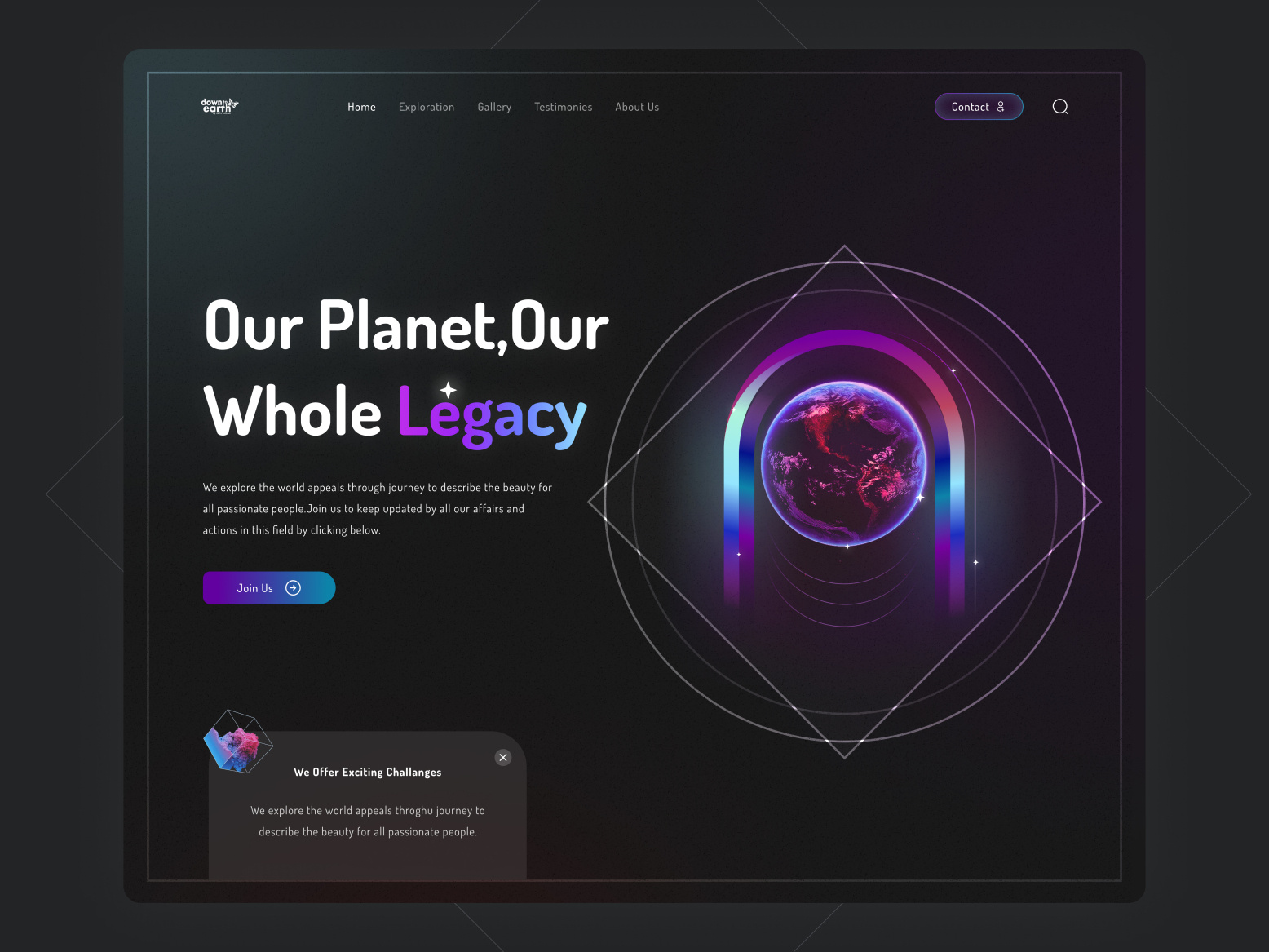 Astronomy Website Ui Design | Figma to Wordpress by Delsa Taghizade on ...