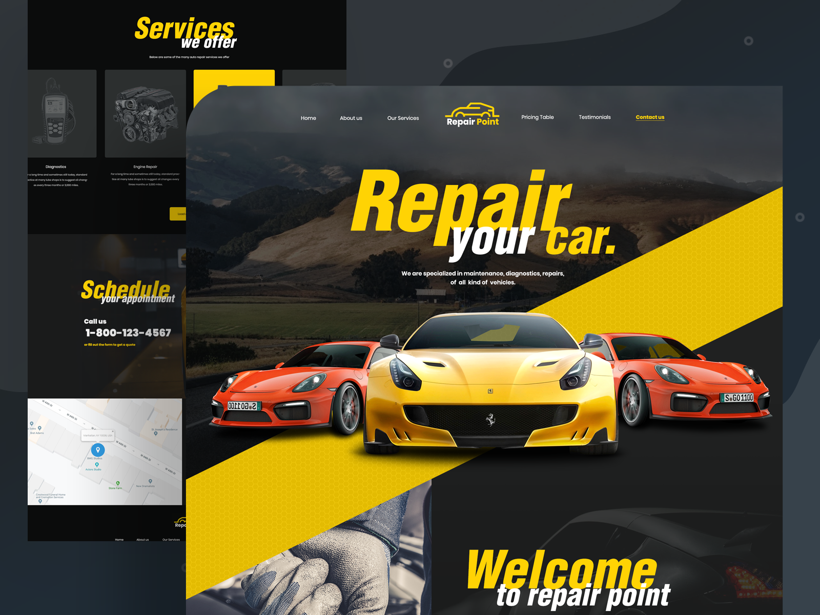 Car Repair Home page by Arifur Rahman Tushar for Orizon: UI/UX Design ...