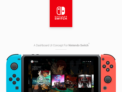 Nintendo Switch Dashboard Concept by Ali Zafar Iqbal on Dribbble
