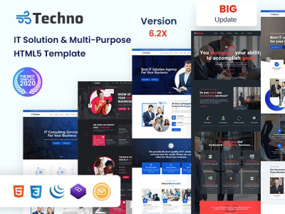 IT Solution & Multi-purpose HTML5 Template by Mohammad Liton Mia on Dribbble