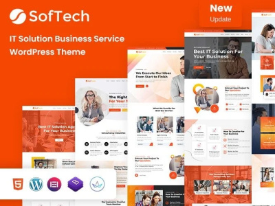 IT Solution Business services woedpress theme by Mohammad Liton Mia on Dribbble