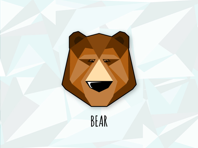 Bear sticker by Nati Be on Dribbble