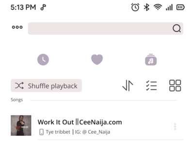 Android Music Player By Mark Okwubuasi On Dribbble