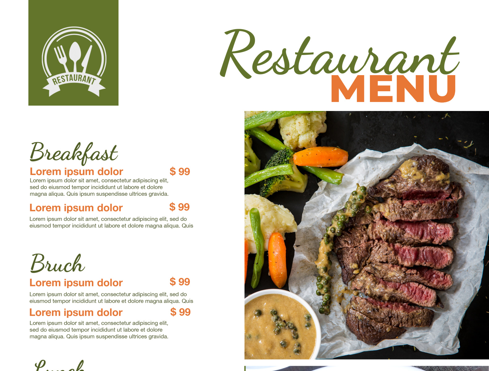 This is a Menu card 2nd part. by MR. Tuhin on Dribbble