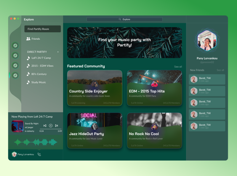 Dribbble - Partify Sample.png by Ruben Tuwaidan