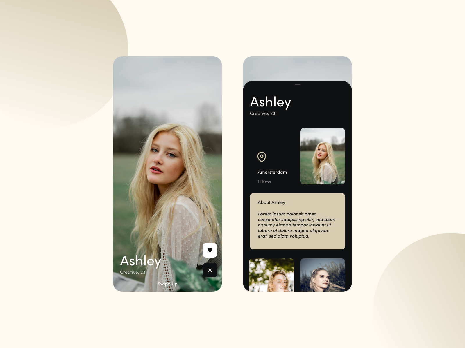 Dating - Mobile app by Shantanu Khanna - Design Wizard on Dribbble