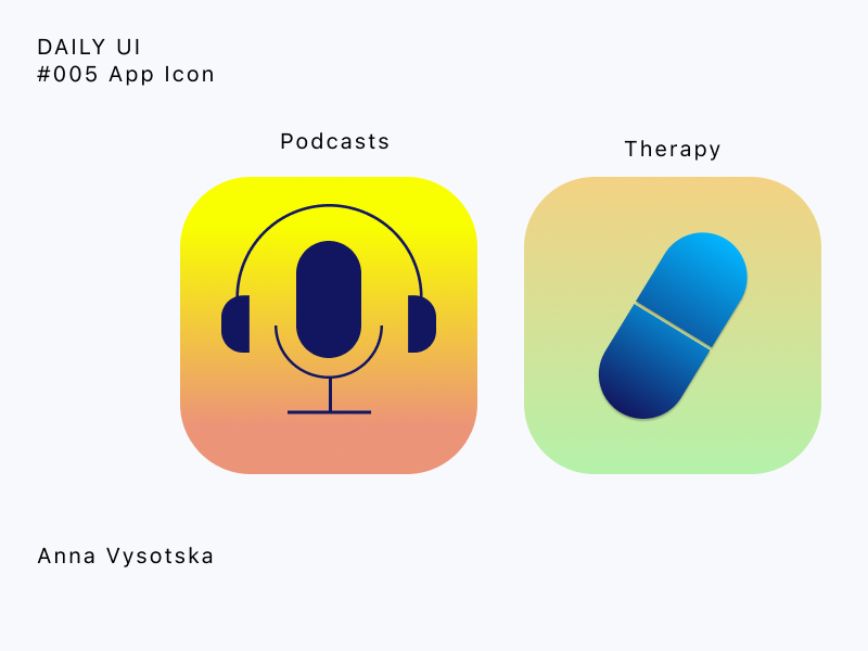 DAILY UI App Icon by Anna Vysotska on Dribbble