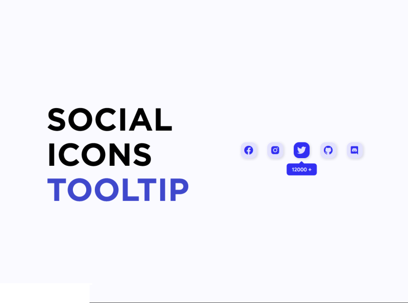 Tooltip Social icons by Turjo S. on Dribbble