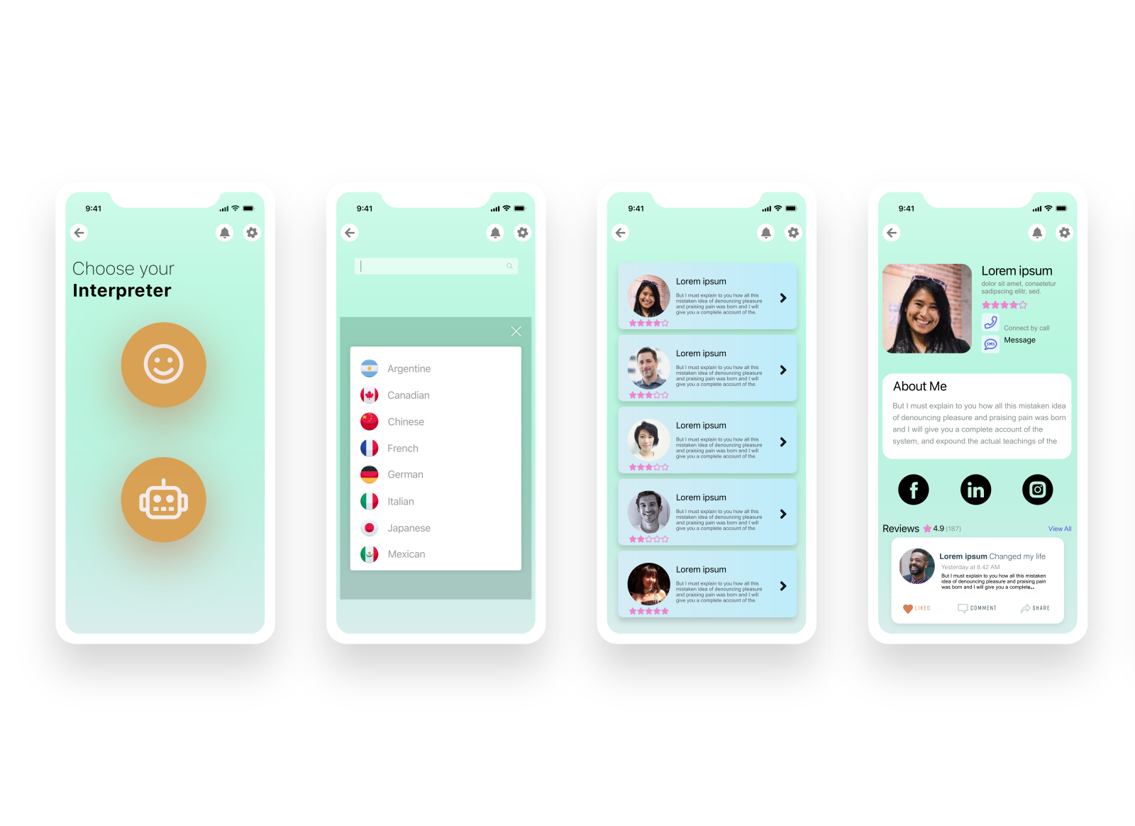 Freelance Interpreter - WF by Tsuyoshi Suzuki on Dribbble