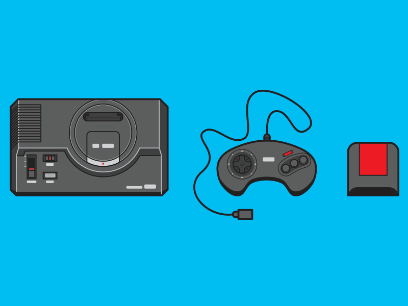 #39 Megadrive by Jamesy.art on Dribbble