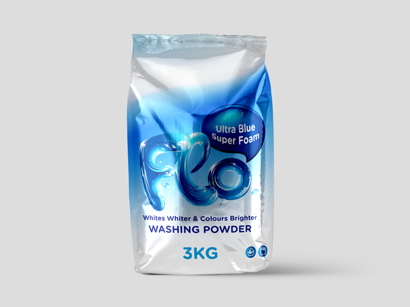 Flo Washing Powder Packaging by Anja van Staden on Dribbble
