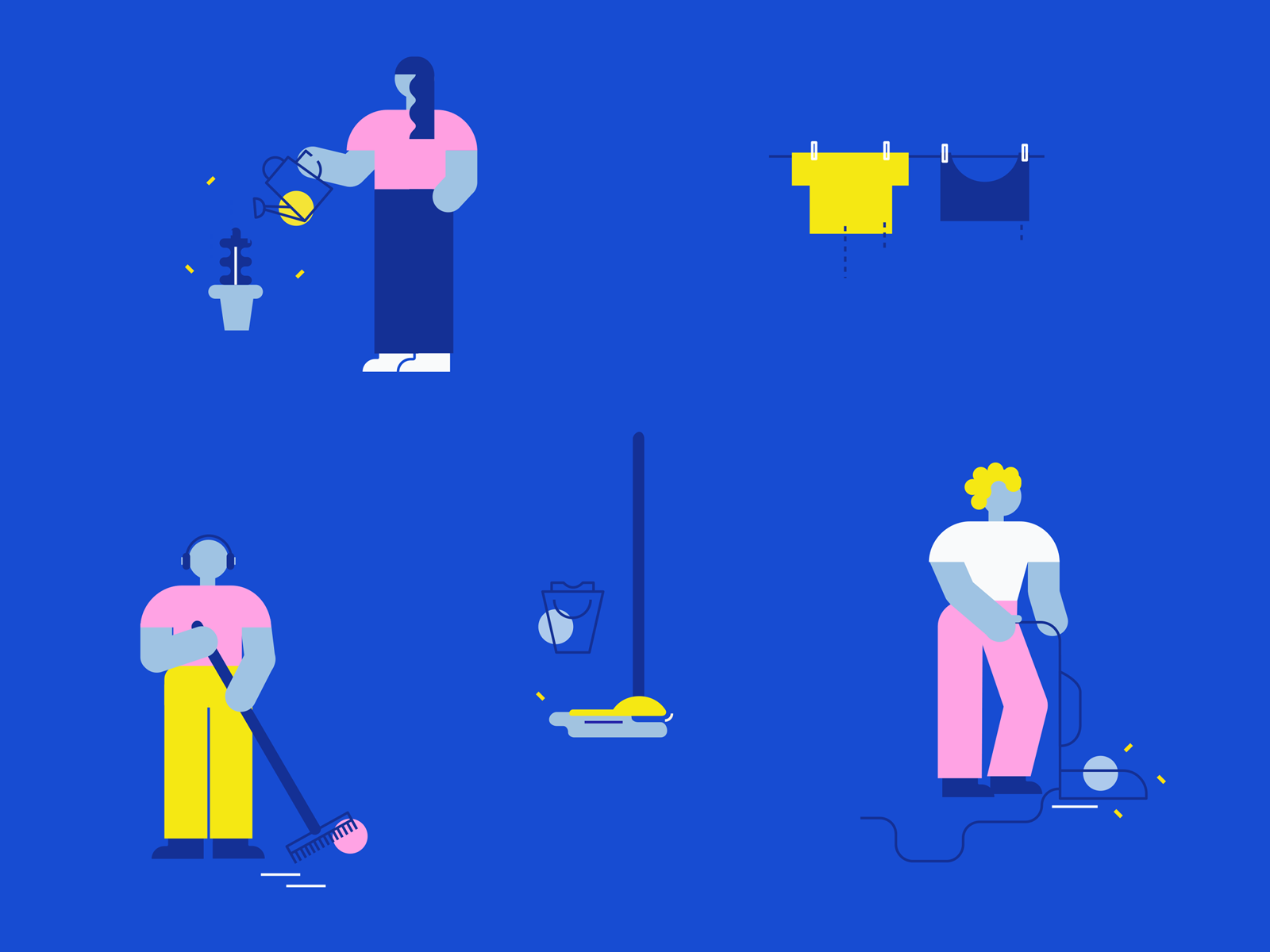 Illustration for Taidi app by María Dobarro Bello on Dribbble