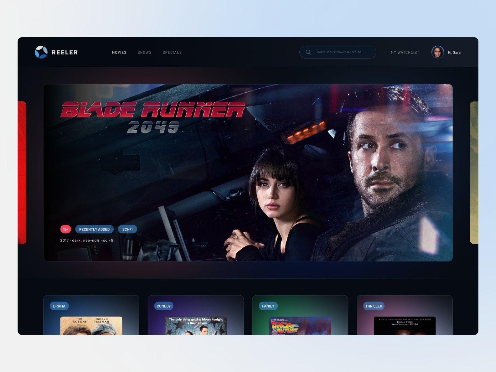 Landing Page - Reeler by Alan Furby on Dribbble