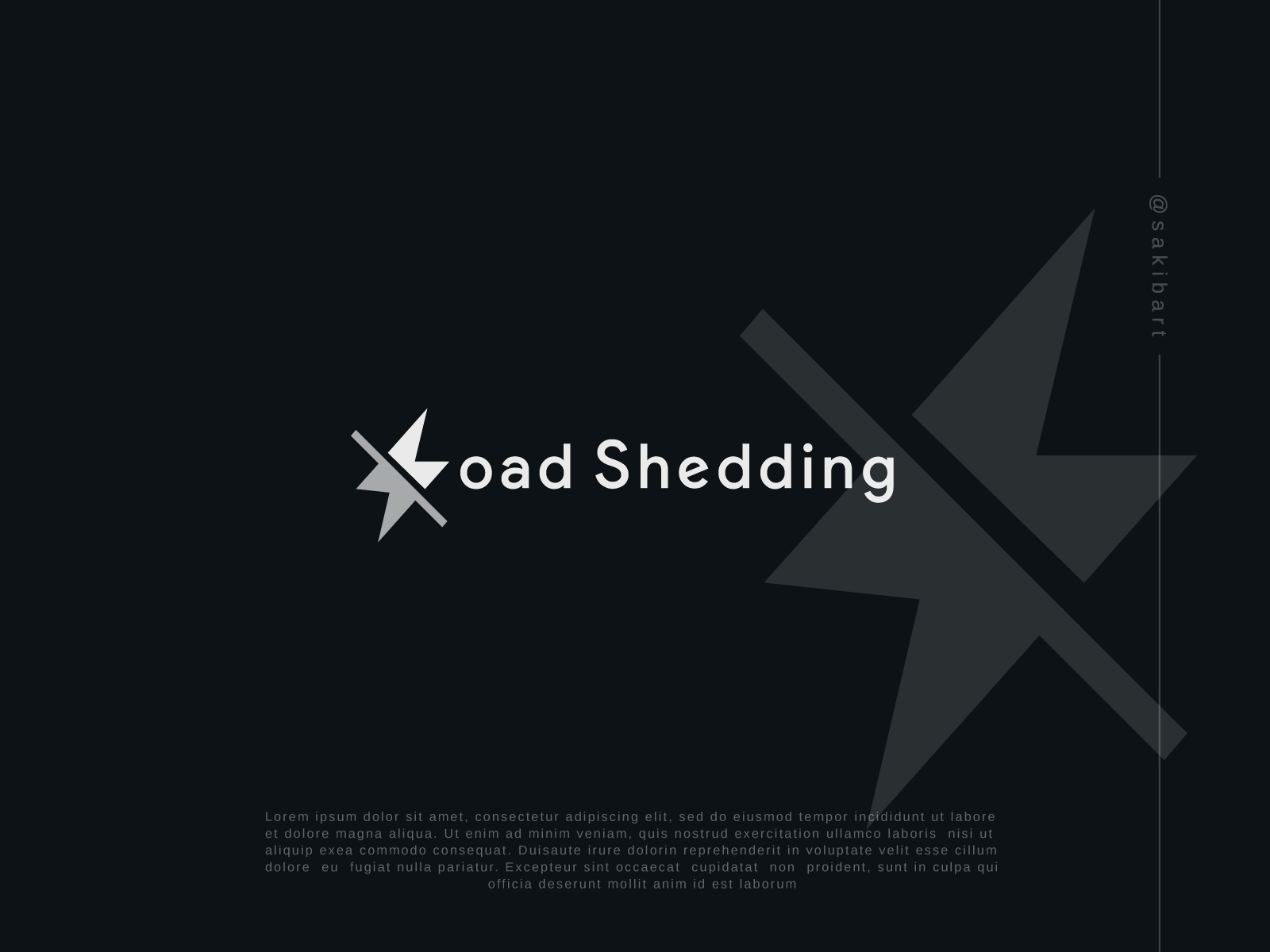 Load shedding logo by Sakibart 󱢏 on Dribbble