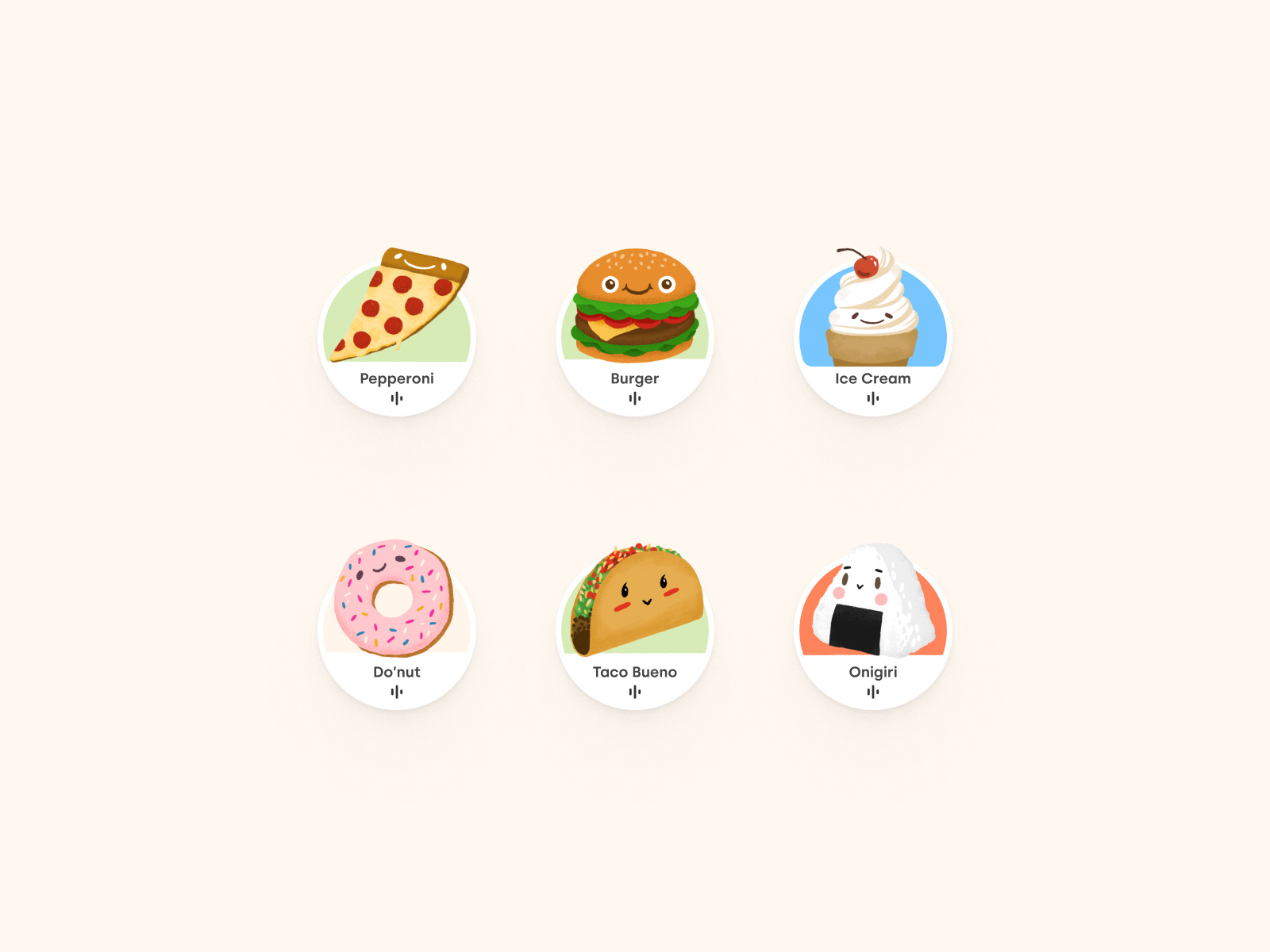 Food Avatars by Farrah Yoo for PopStage on Dribbble