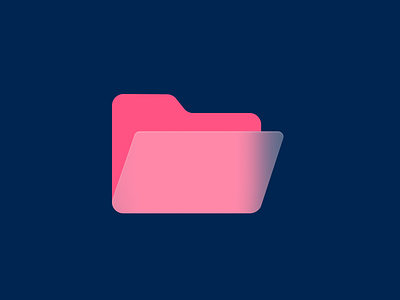 Glassy Effect Folder Icon by Ashim Adhikari on Dribbble