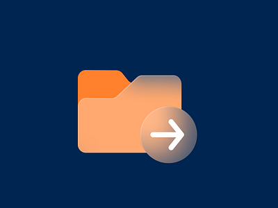 Glassy Effect Folder Icon by Ashim Adhikari on Dribbble