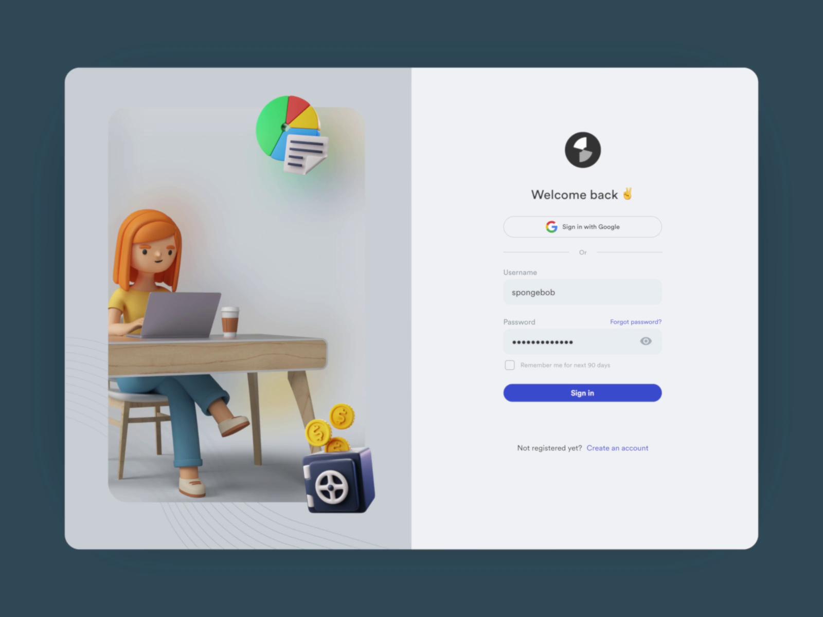Fintech login/register - Forms by Ashim Adhikari for Quicken on Dribbble