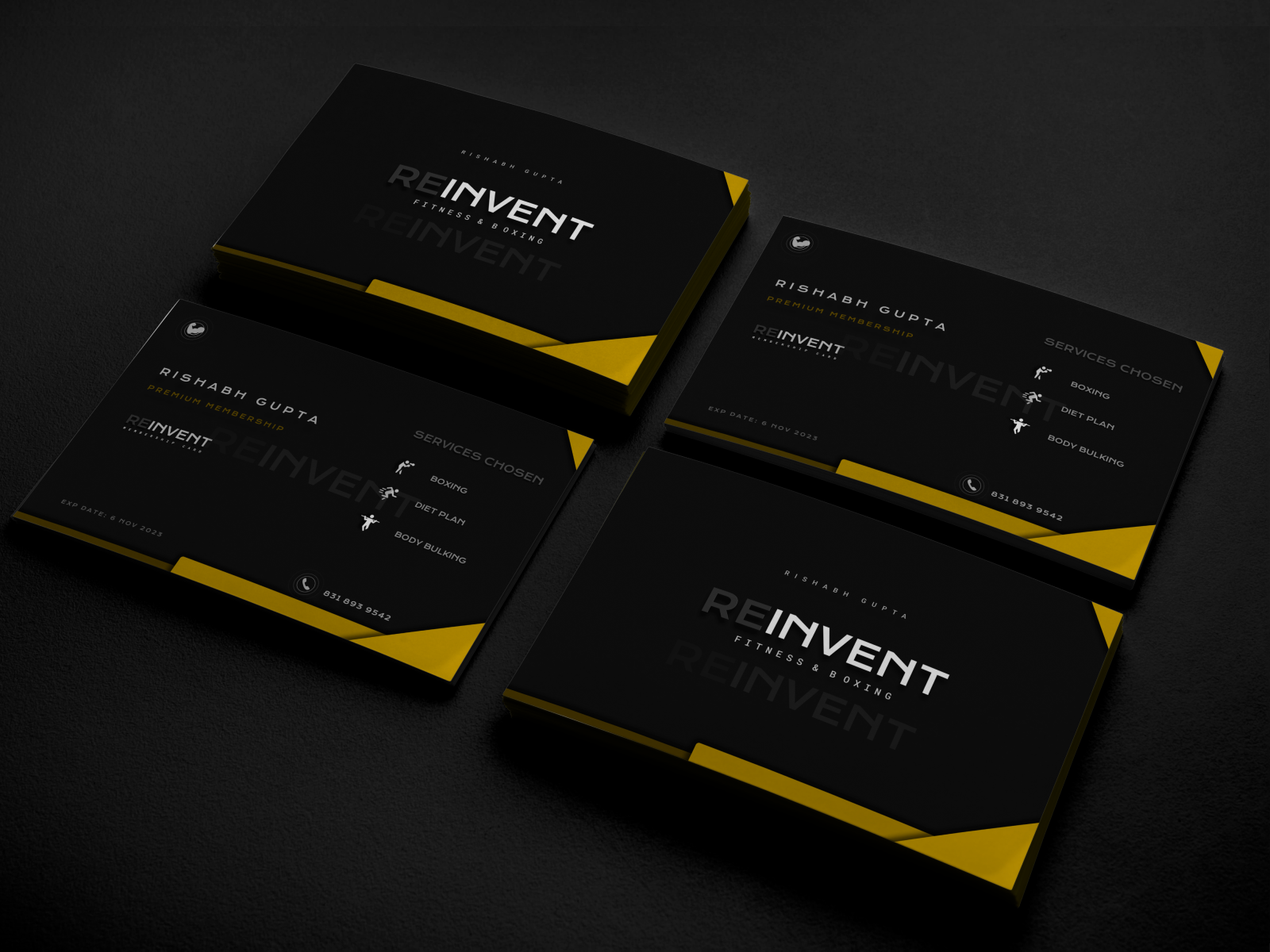 Visiting Card Design by Rishabh Gupta on Dribbble