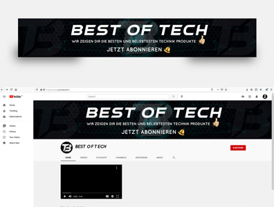 BEST OF TECH Youtube banner by Shankar Sharma on Dribbble