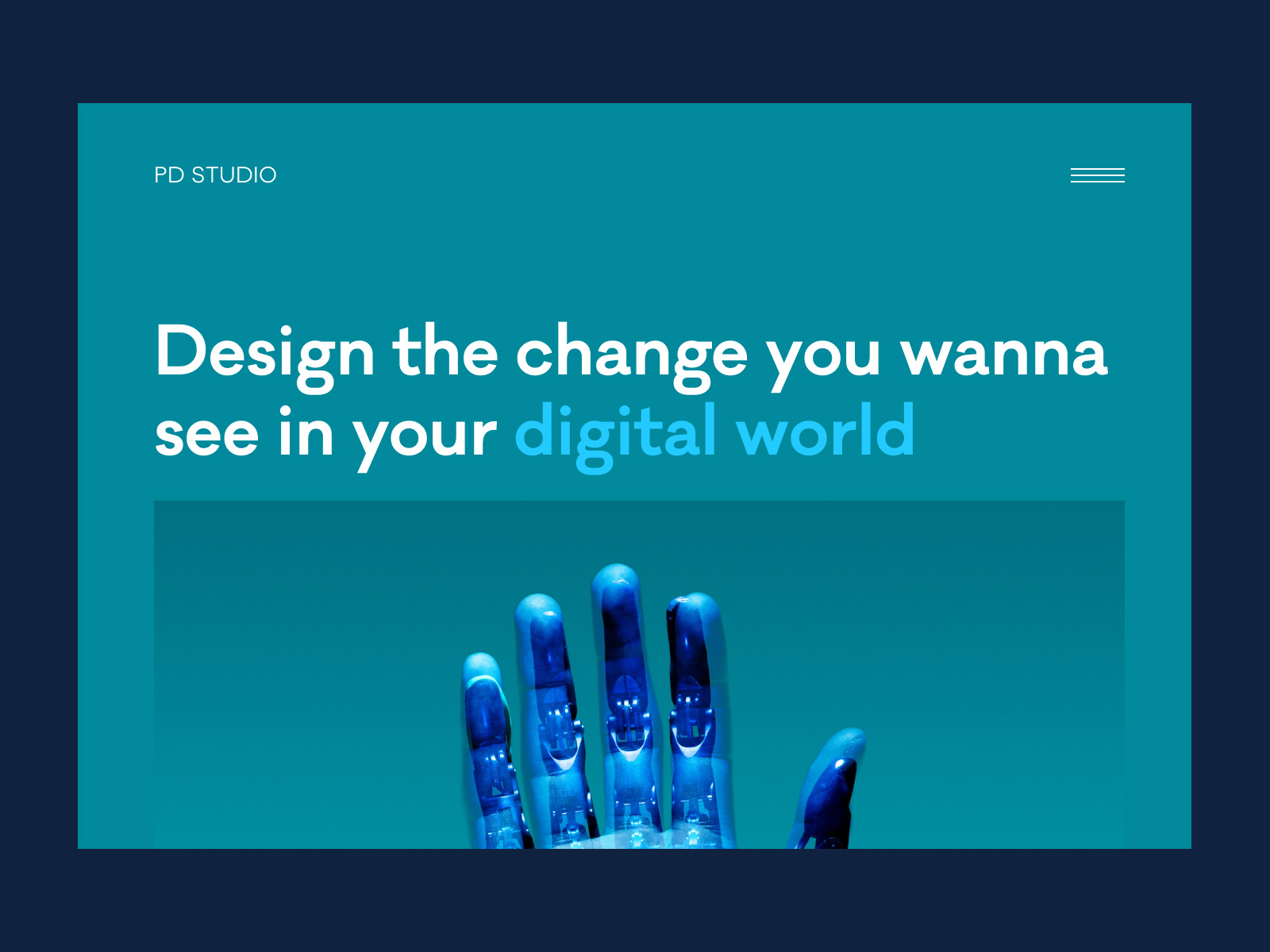 Design Technology Studio — Main Page by Ihor Zubrytskyi 🇺🇦 on Dribbble