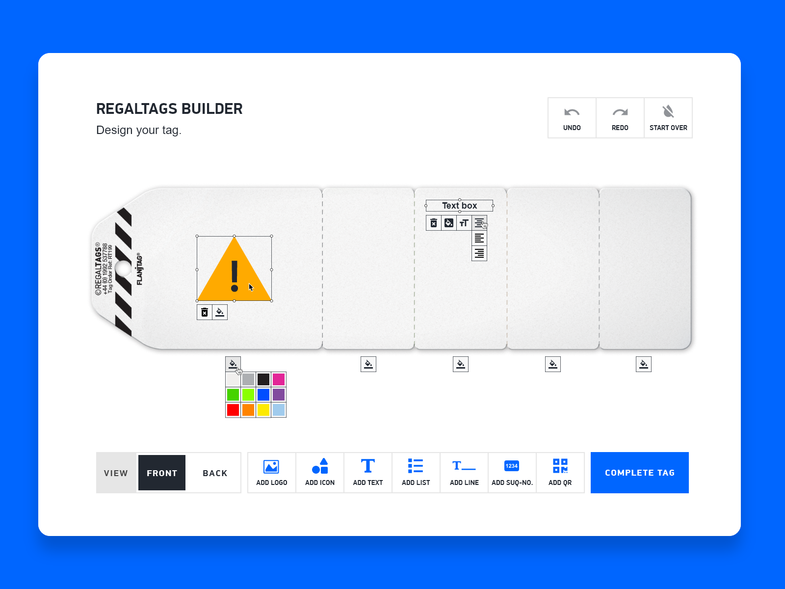 REGALTAGS Tag Builder by Conner Sinclair for Bigger Picture on Dribbble