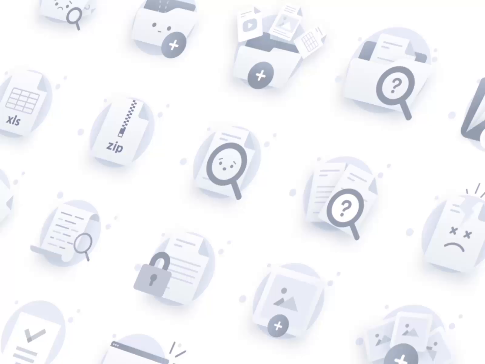 Empty State Icons by Virgil Pana on Dribbble