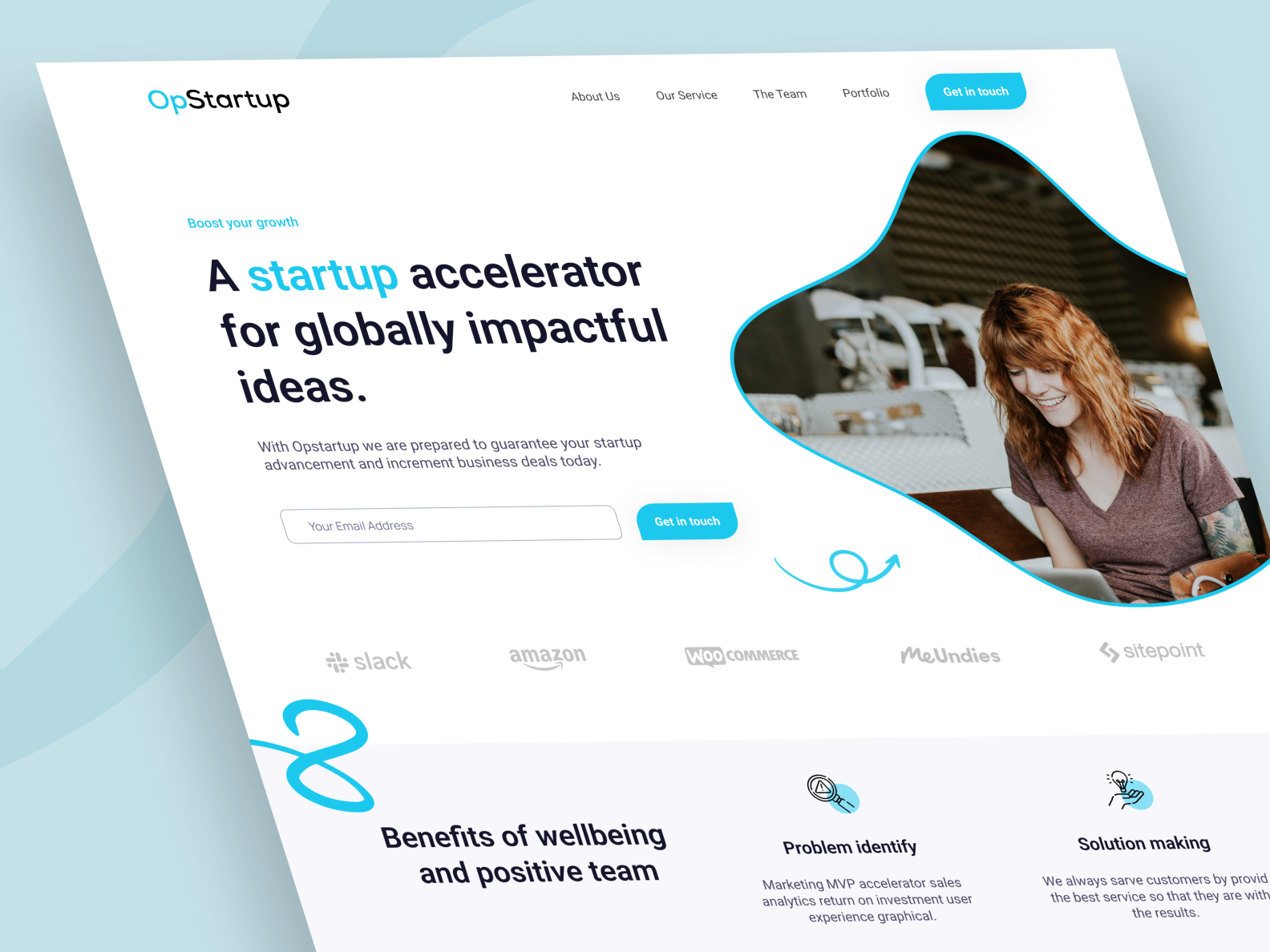 Startup Company Landing Page Design by Yash Hingarajiya for Devoq ...