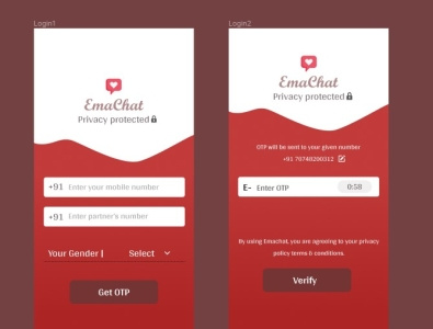 Login/Sign up Screen by Suman Vishwakarma on Dribbble