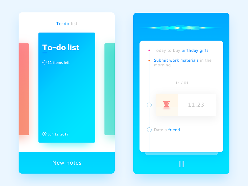Daily List APP by oooke on Dribbble