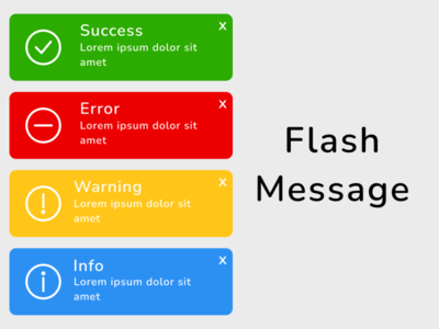 #DailyUI011- Flash Message by Sandali Boteju on Dribbble