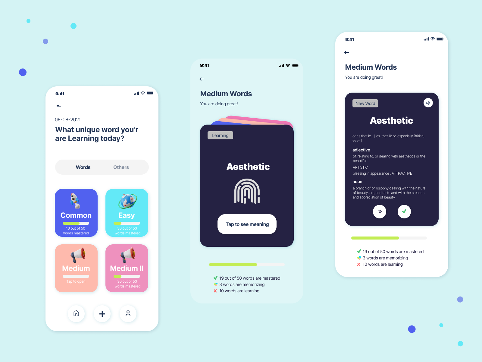 Vocabulary Learning App by Md. Shahriar Parvez Tameem on Dribbble