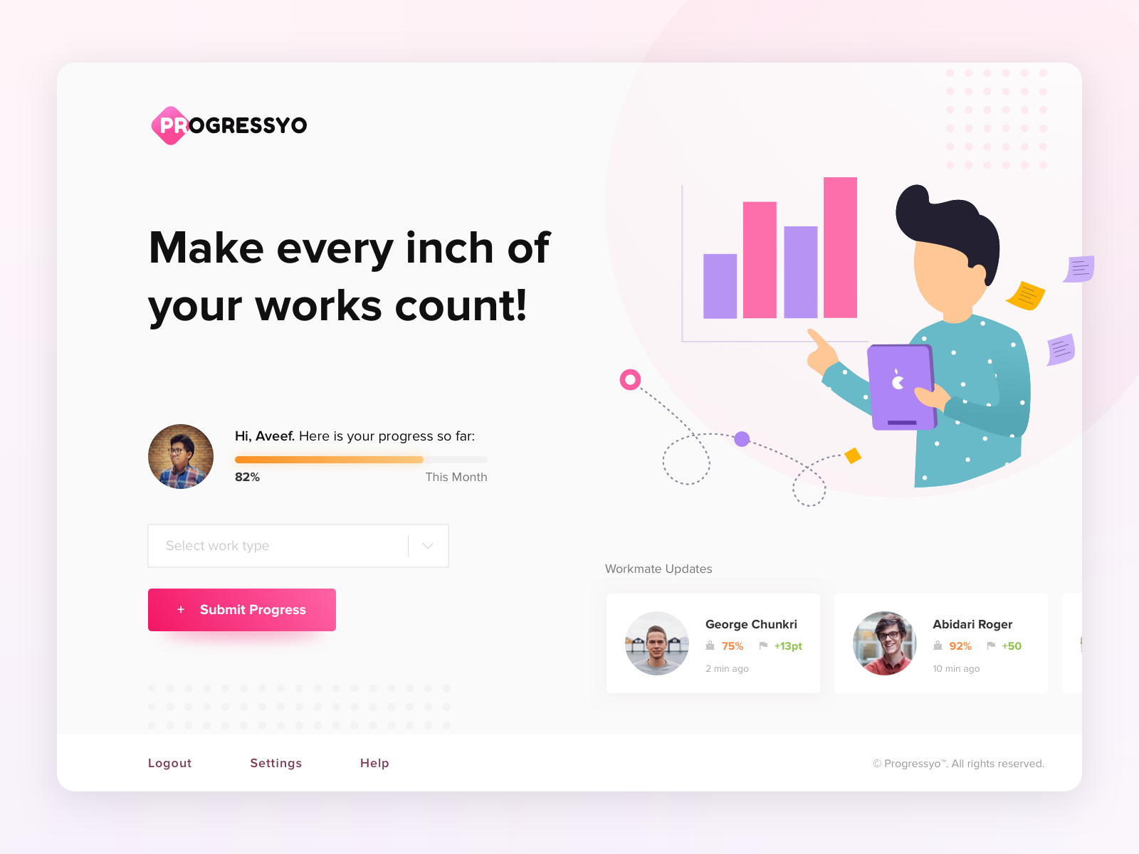 Worker Progress Web App Start Page by Afif ⚡️ Bimantara for Agensip UI ...
