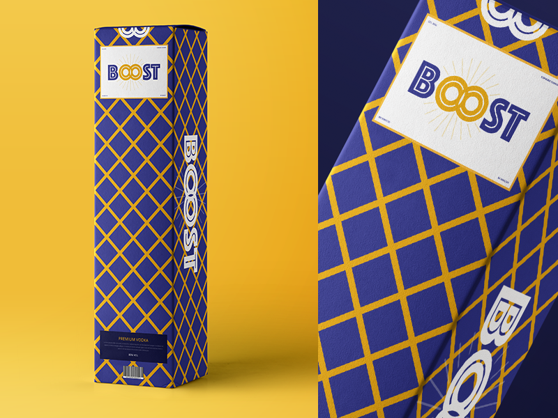 Boost Premium Vodka Packaging by Adam Roberts on Dribbble