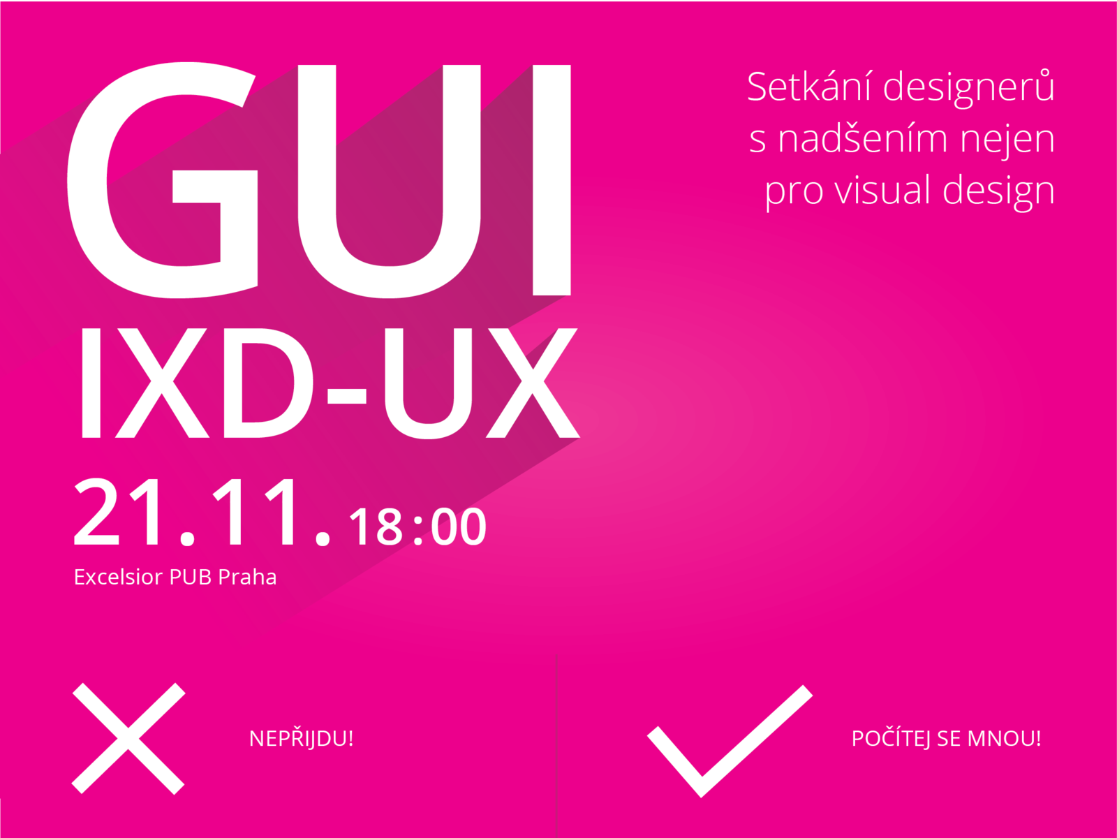 GUI Design Meetup in Prague by Ondrej on Dribbble