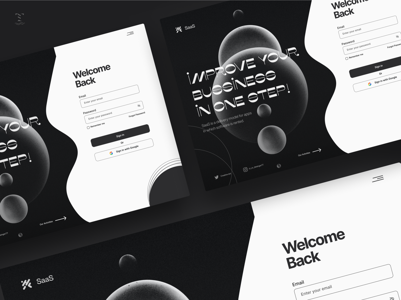Sign in Page by Tayyab Sajjad on Dribbble