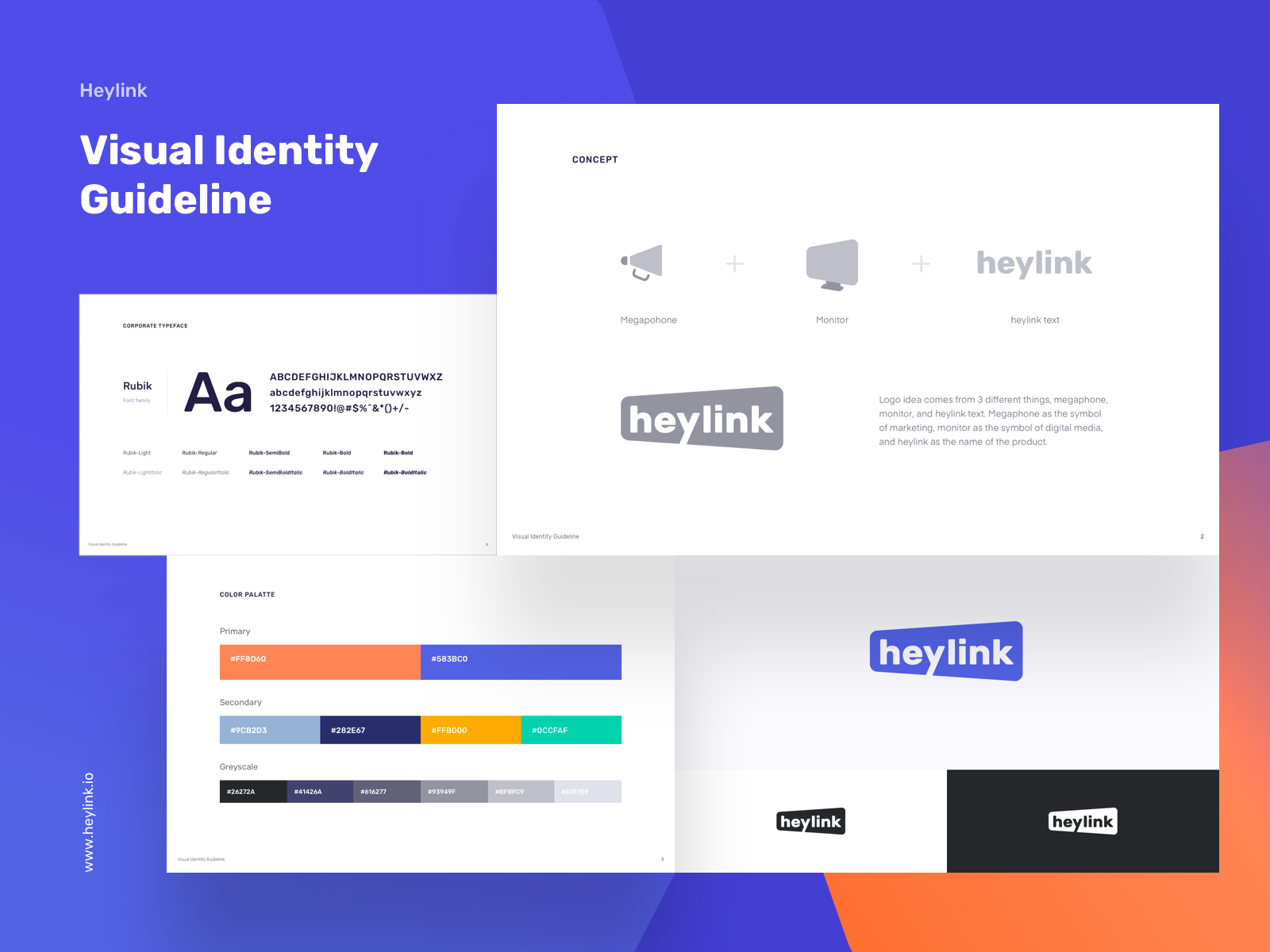Heylink - Visual Identity Guideline by Kukuh Andik for Sebo on Dribbble