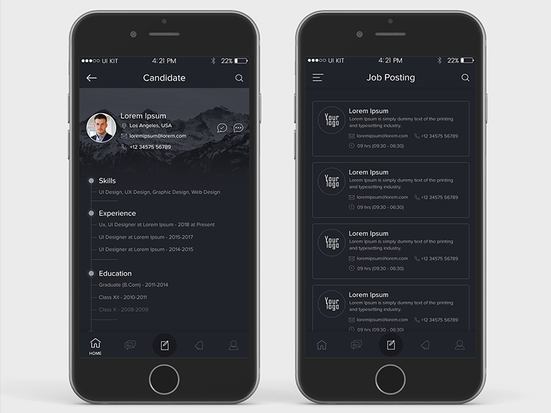 Job App by Ankit Sethiya Sr. UI/UX Designer on Dribbble