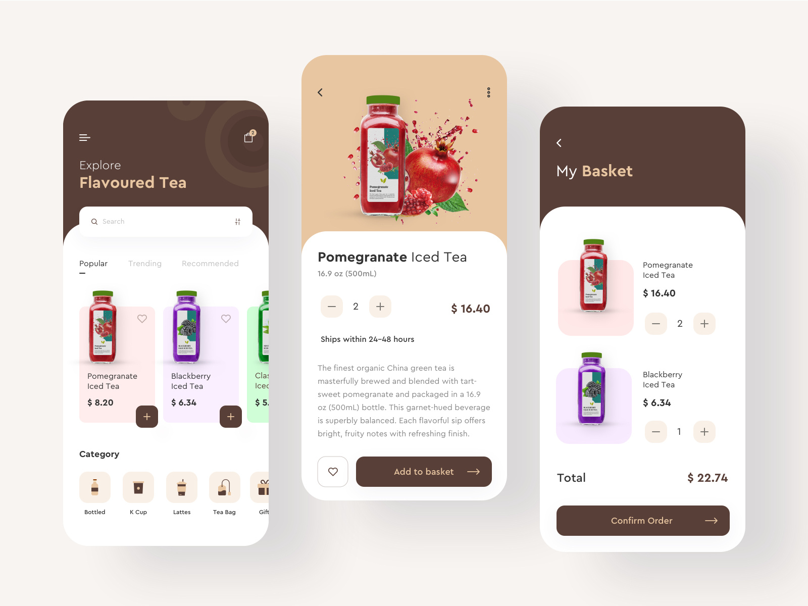 Flavoured Tea App by Jegadhalayan on Dribbble